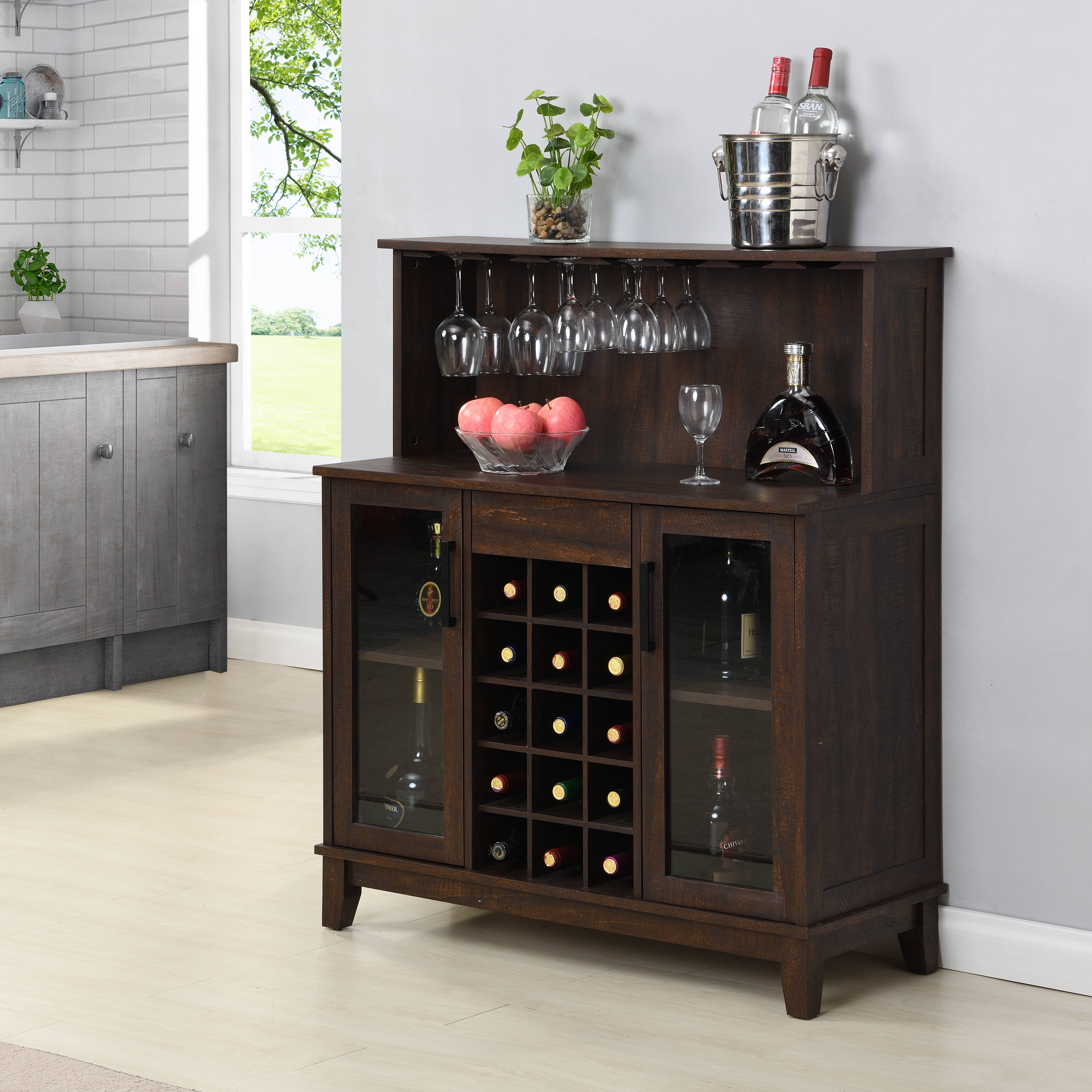Home Bar Series 5 Piece Wine and Bar Cabinet Set - 21 in. - Walmart.com