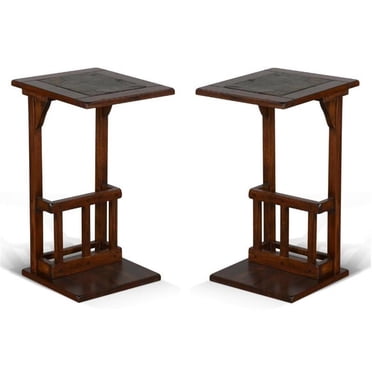 Sunny Designs Sedona Solid Wood Sofa Mate Table for Living Room in ...