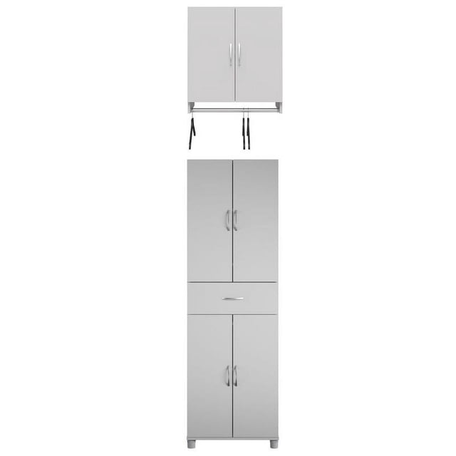 Home Square 2-Piece Entryway Set with Storage Cabinet with Drawer & 2 ...