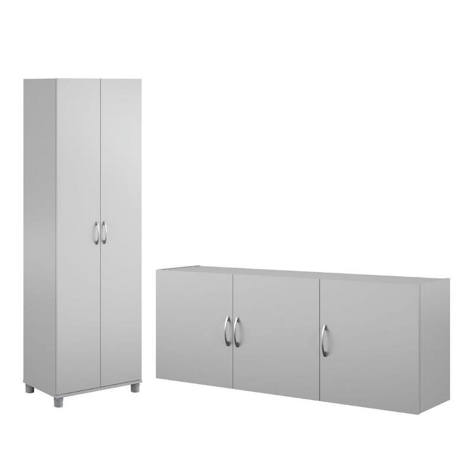 Home Square 2-Piece Set with 24" Utility Storage Cabinet and 54" Wall ...