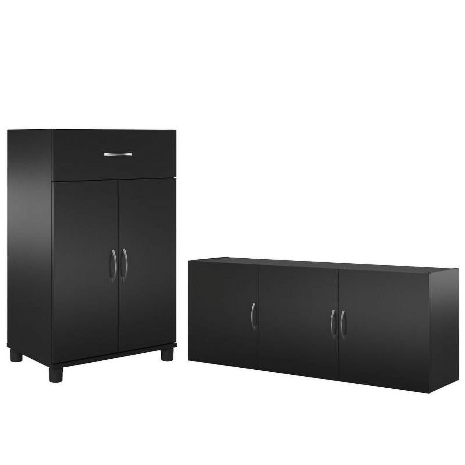 Home Square 2-Piece Set with 54" Wall Cabinet 24" 1-Drawer Base Storage ...