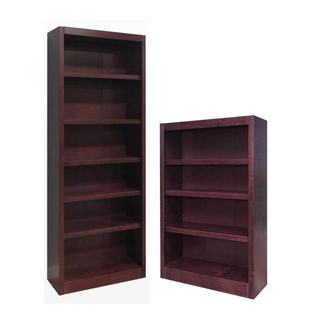 Home Square 2-Piece Set with 84" Tall Bookcase & 48" Tall Bookcase in ...