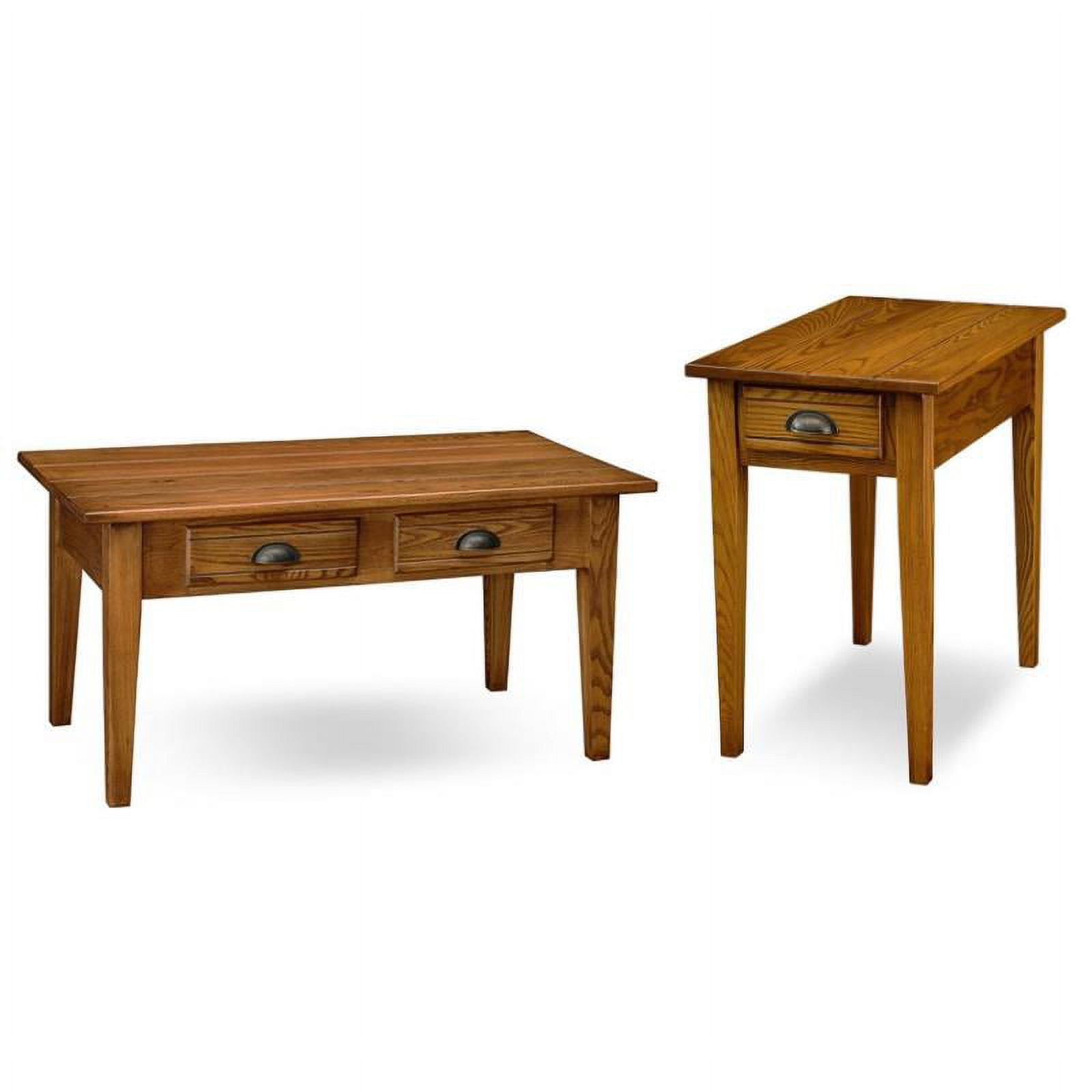 Home Square 2-Piece Set with Chairside End Table & 2-Drawer Storage ...