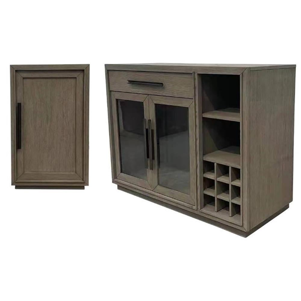 Home Square 2-Piece Set with Dining Bar Cabinet & Buffet Tables ...