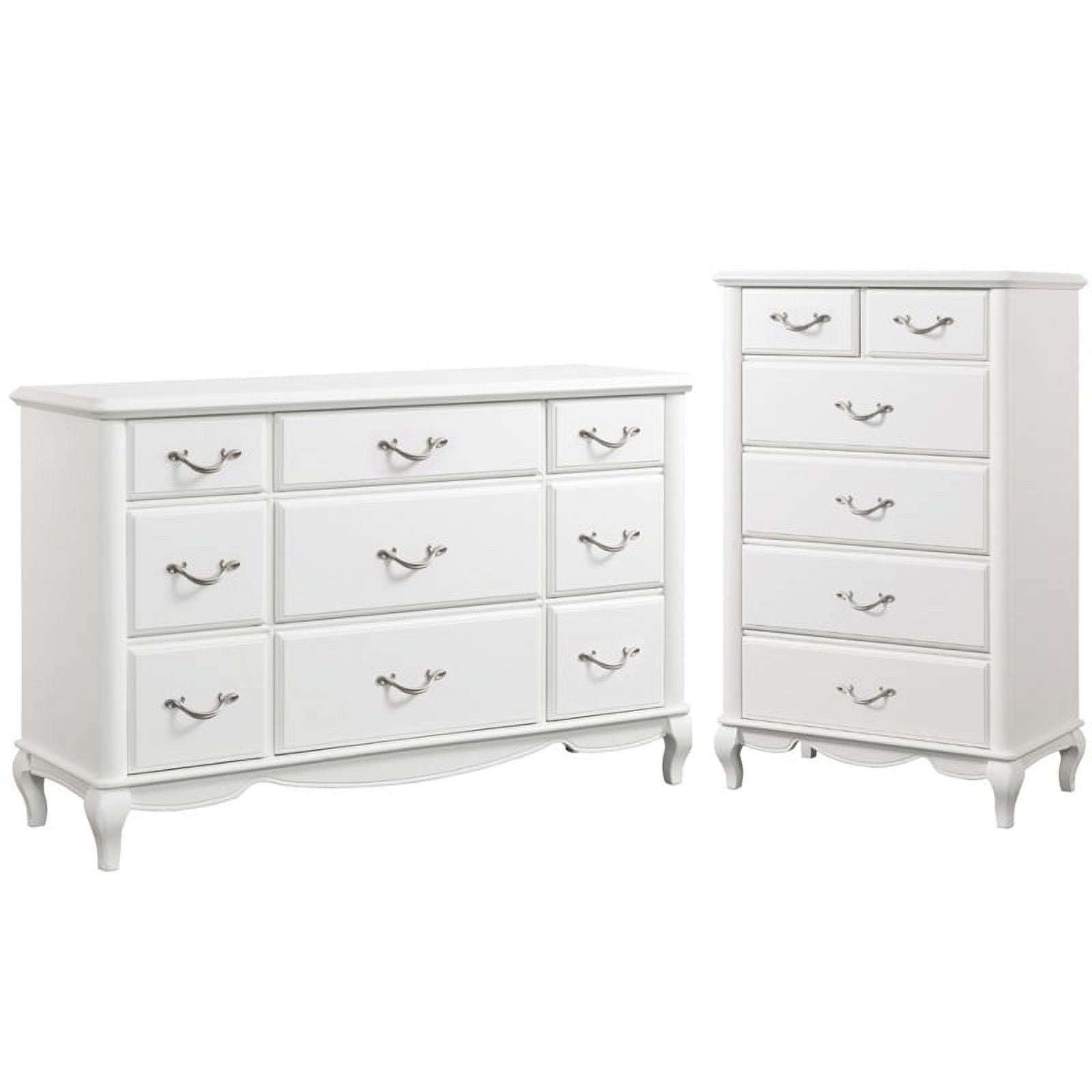 Home Square 2-Piece Set with Kelly 6 Drawer Chest & 9 Drawer Dresser ...