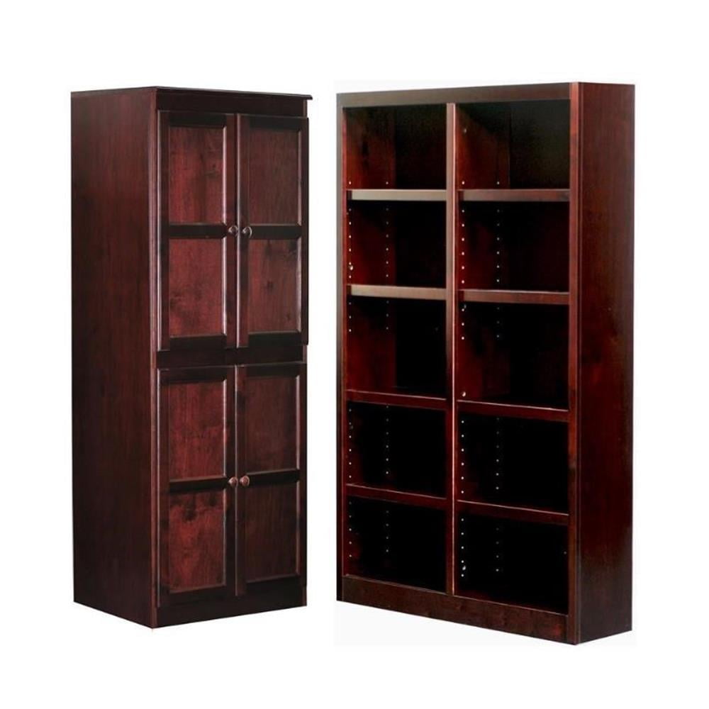 Home Square 2-Piece Set with Storage Cabinet 72" Tall 10-Shelf Double ...