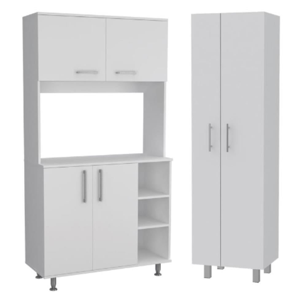 Home Square 2-Piece Set with Two-Door Cabinet and Storage Cabinet ...