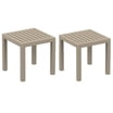 Holt Metal Outdoor Side Tables, Set of 2, Green - Walmart.com