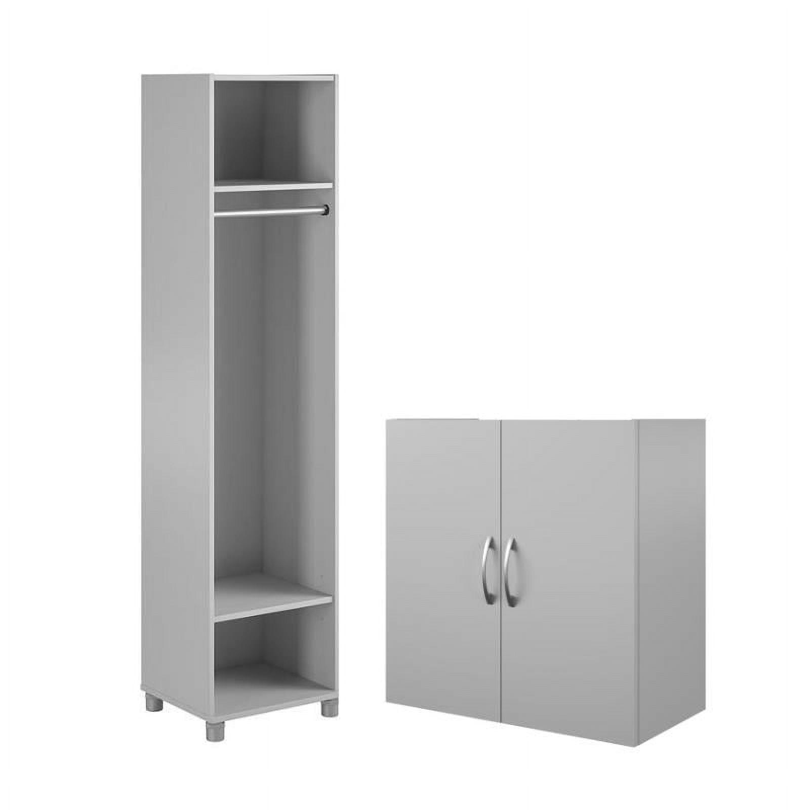 Home Square 2-Piece Storage Set with 18" Wide Mudroom Cabinet and 24 ...