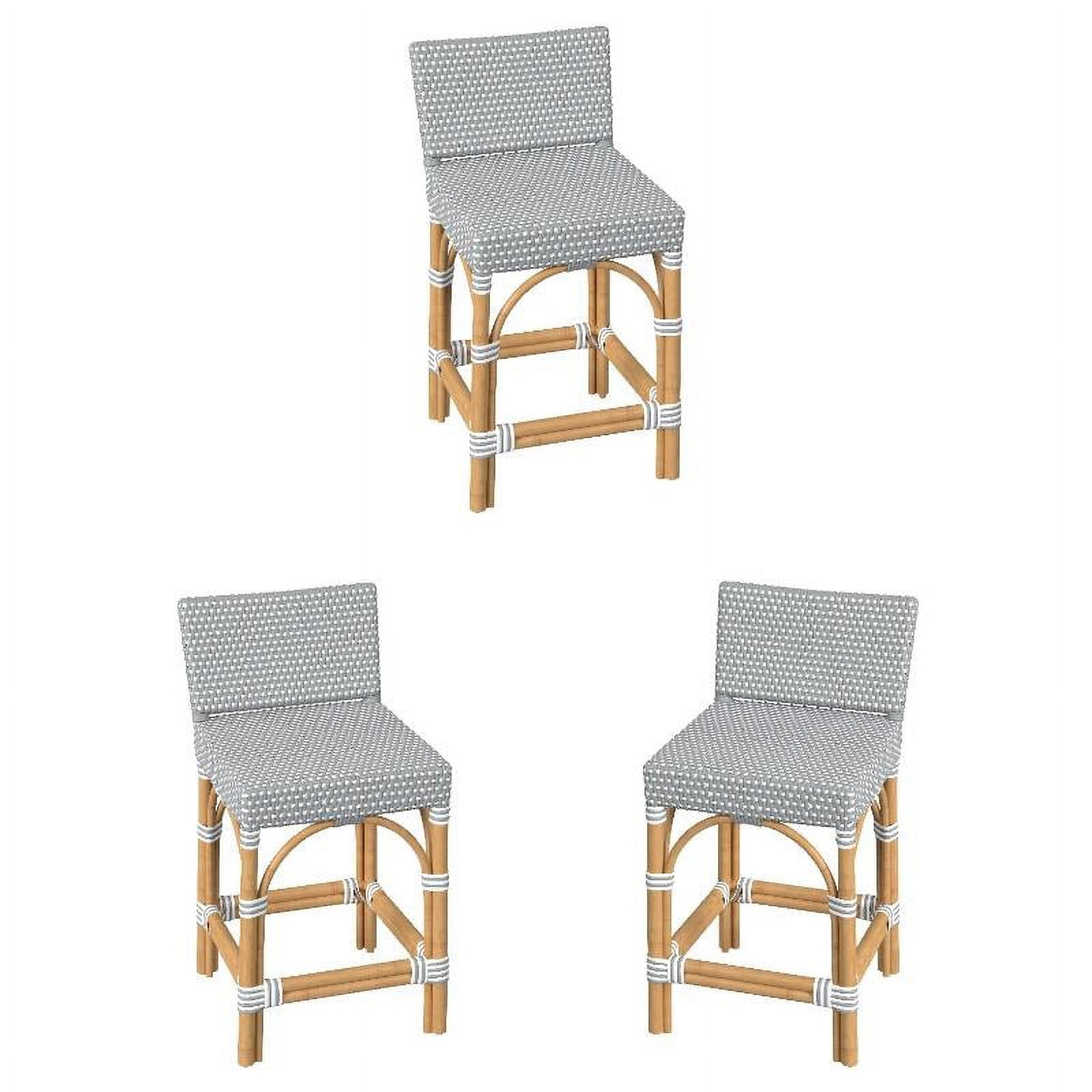 Coaster Bairn 24.5" Wood Counter Stool with Low Back in Black Sand ...