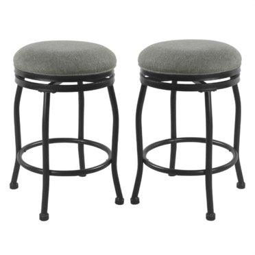 Sassy Metal Outdoor Fabric Stool - Walmart.com