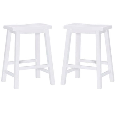 Home Square Encore Counter Stool in Off White Finish - Set of 3 ...