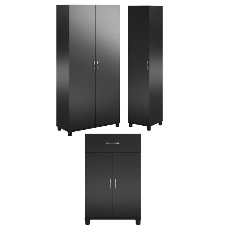 Home Square 3-Piece Set with 36" 16" Utility Storage Cabinet and ...