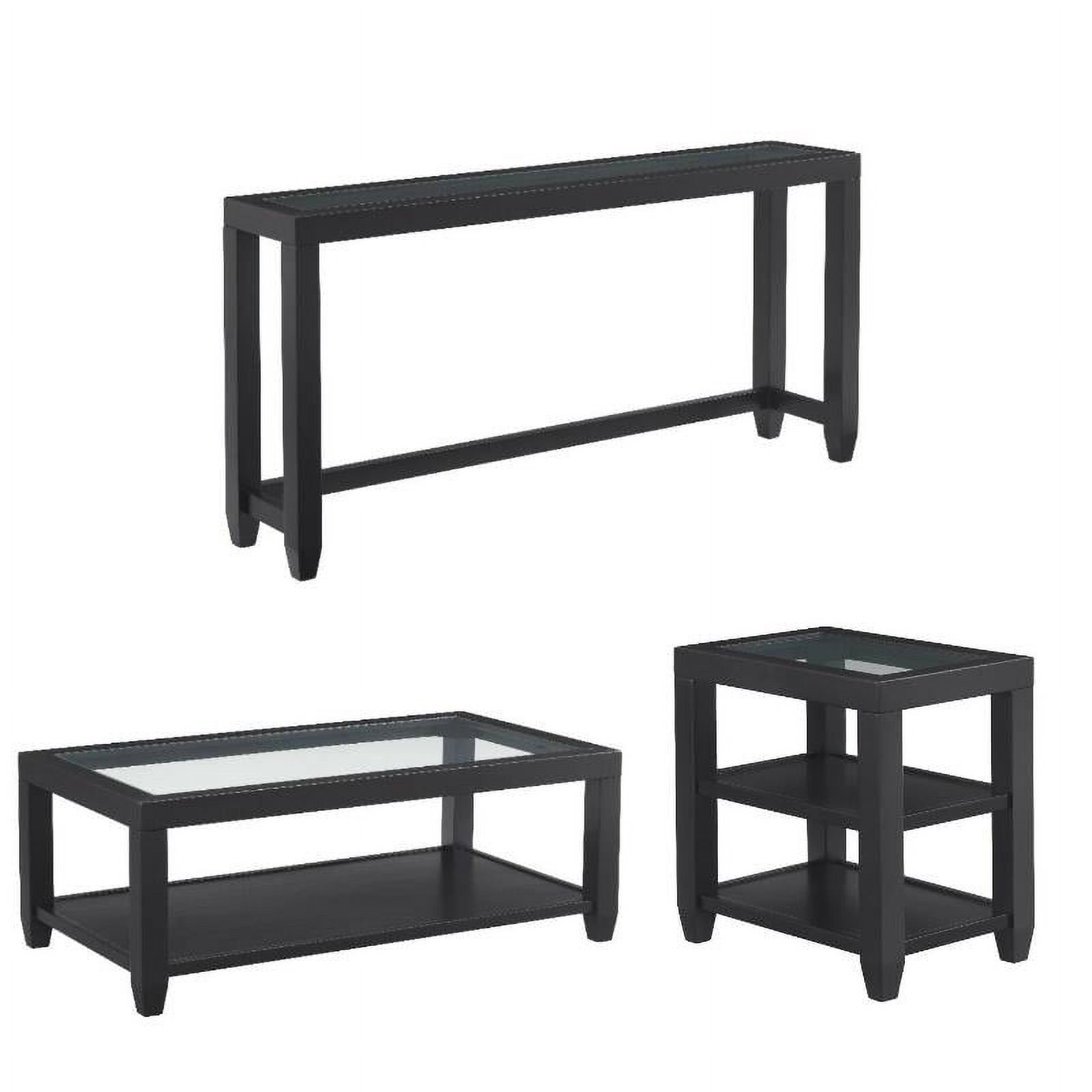 Home Square 3 Piece Set with Sofa Console Table & Coffee Table ...