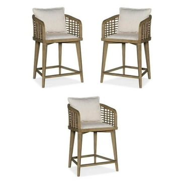 Home Square Encore Counter Stool in Off White Finish - Set of 3 ...