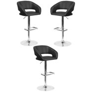 Home Square Wood Backless Counter Stool in White Finish - Set of 3 ...