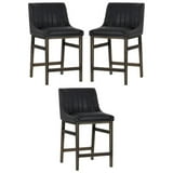 Home Square Halden 25.5" Counter Stool in Black/Rustic Bronze - Set of ...