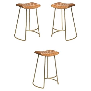 Home Square Velvet and Metal Barstool in Dark Gray & Gold - Set of 2 ...