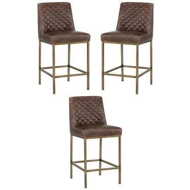 Home Square Encore Counter Stool in Off White Finish - Set of 3 ...