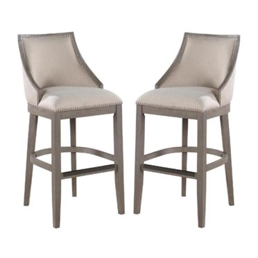 Home Square Encore Counter Stool in Off White Finish - Set of 3 ...