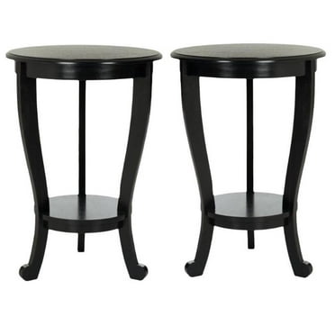 Bridgevine Home Essex 24 inch Side Table, No Assembly Required, Black ...