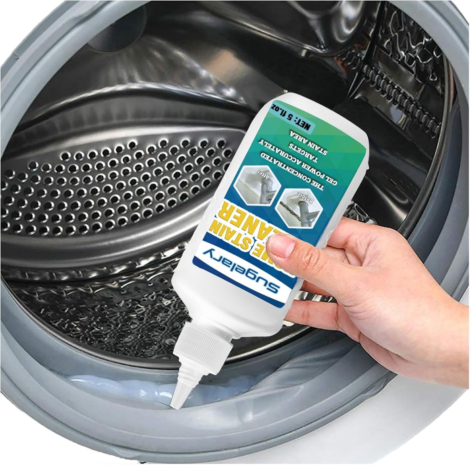 Home Stain Cleaner, 5 fl oz Mold Stain Cleaner Gel for Washing Machine ...