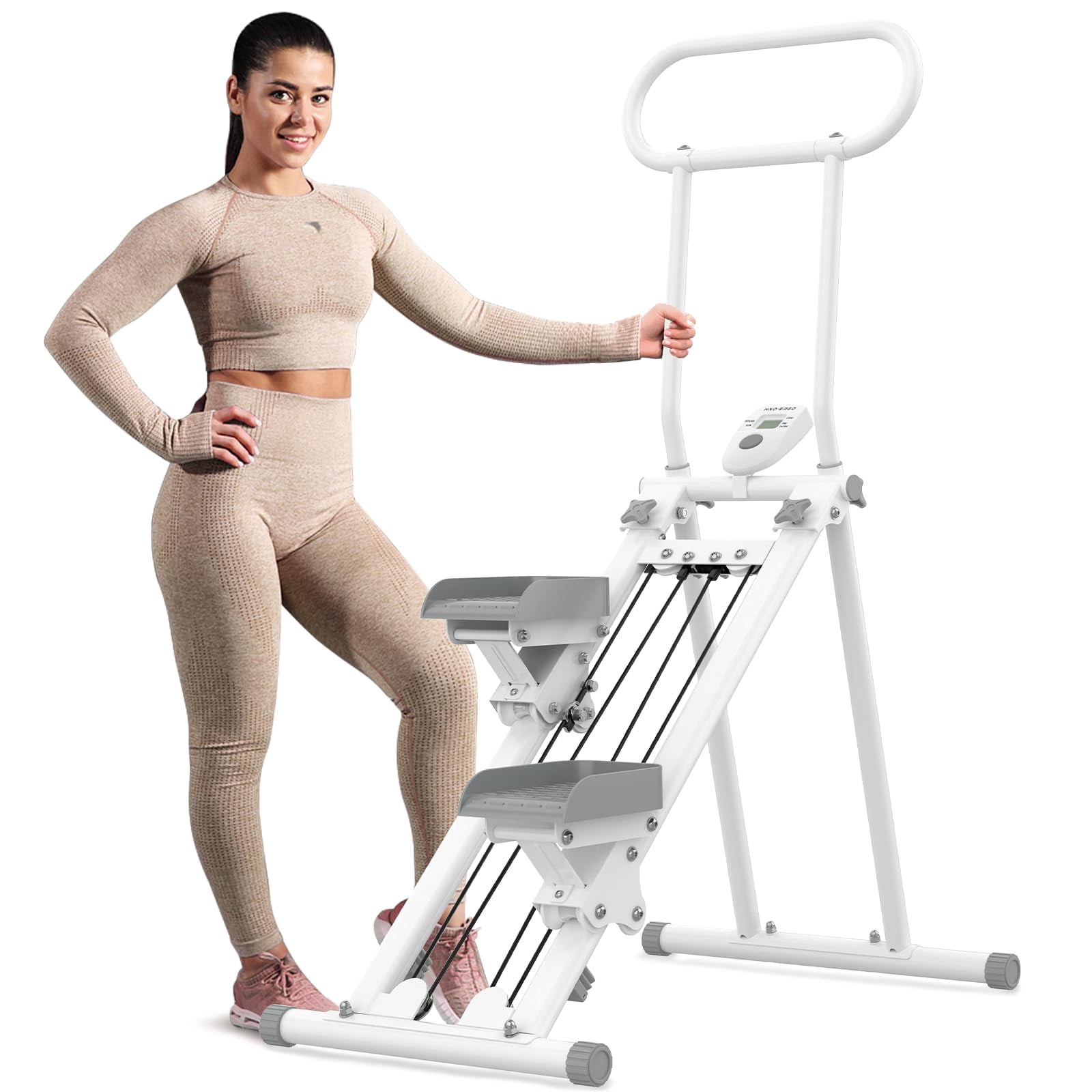 Home Stair Climber Machine, Foldable Stepper for Cardio Workout ...