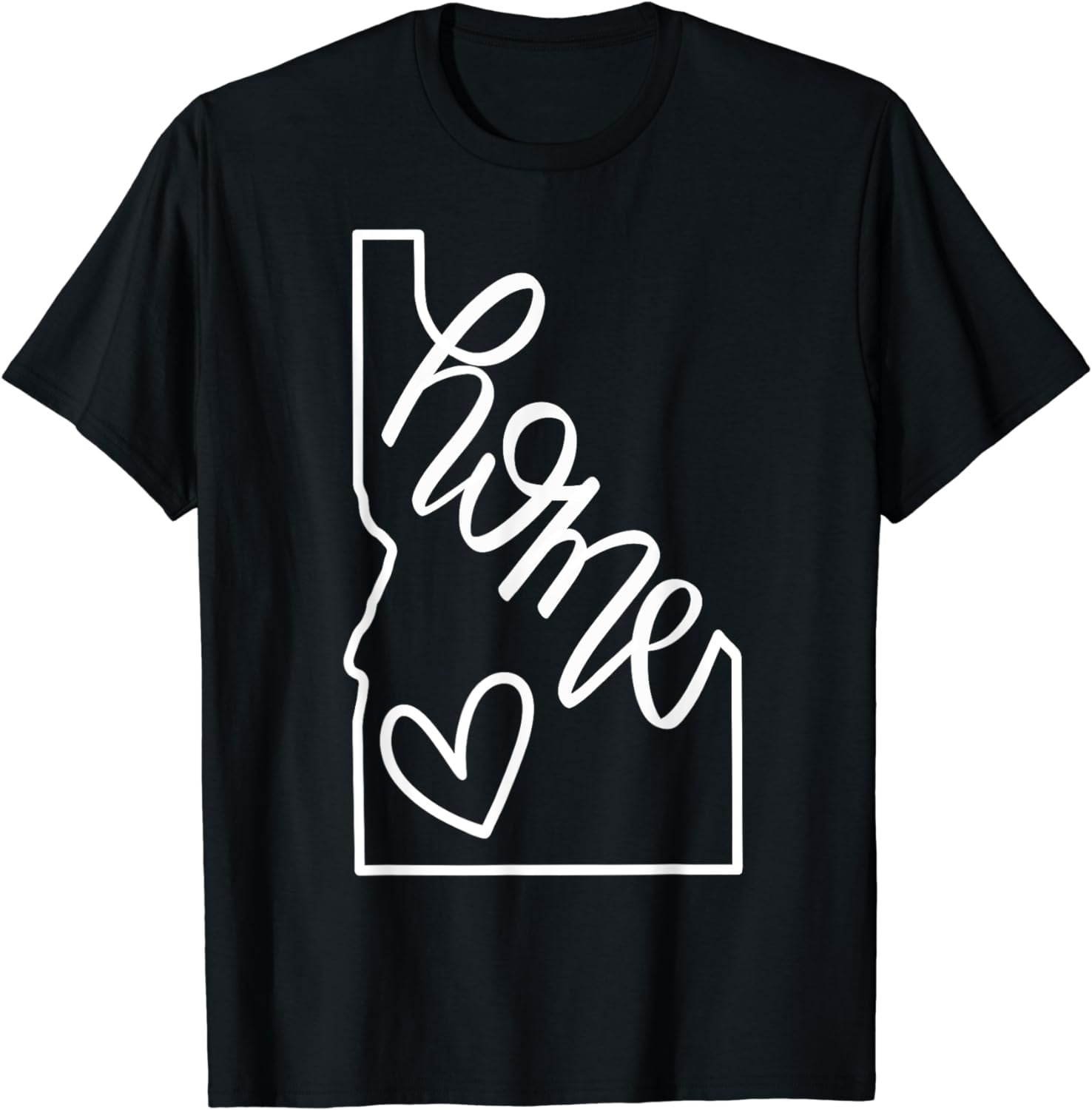 Home State Tshirt, Idaho Home Handlettered Graphic Tee T-Shirt ...