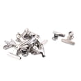 Home Steel Spring Loaded Paper Document File Bulldog Clips Clamps 12pcs ...