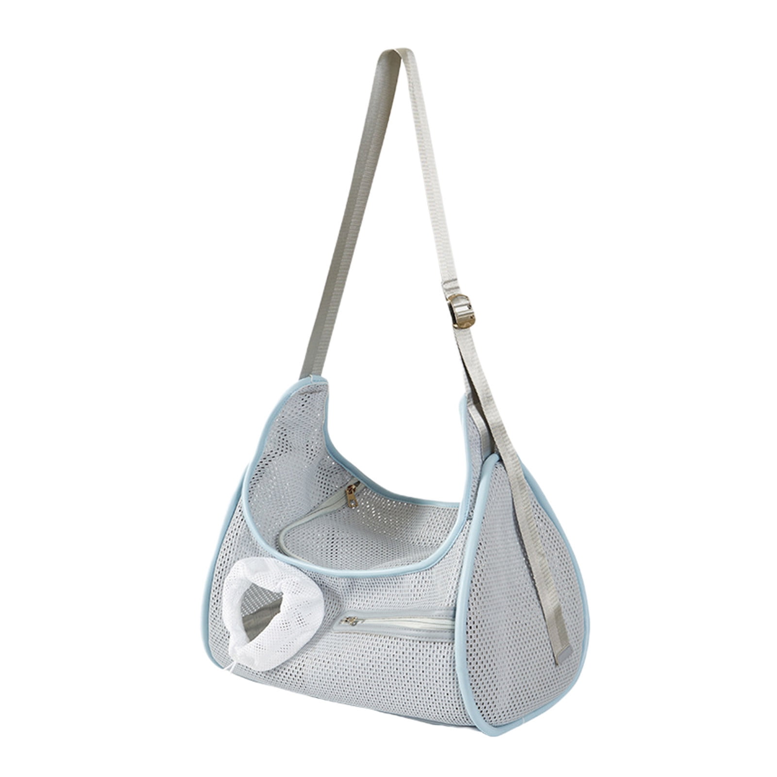 Home Storage Bins Transparent Nylon Mesh Cats Bag Portable Pet Bag ...