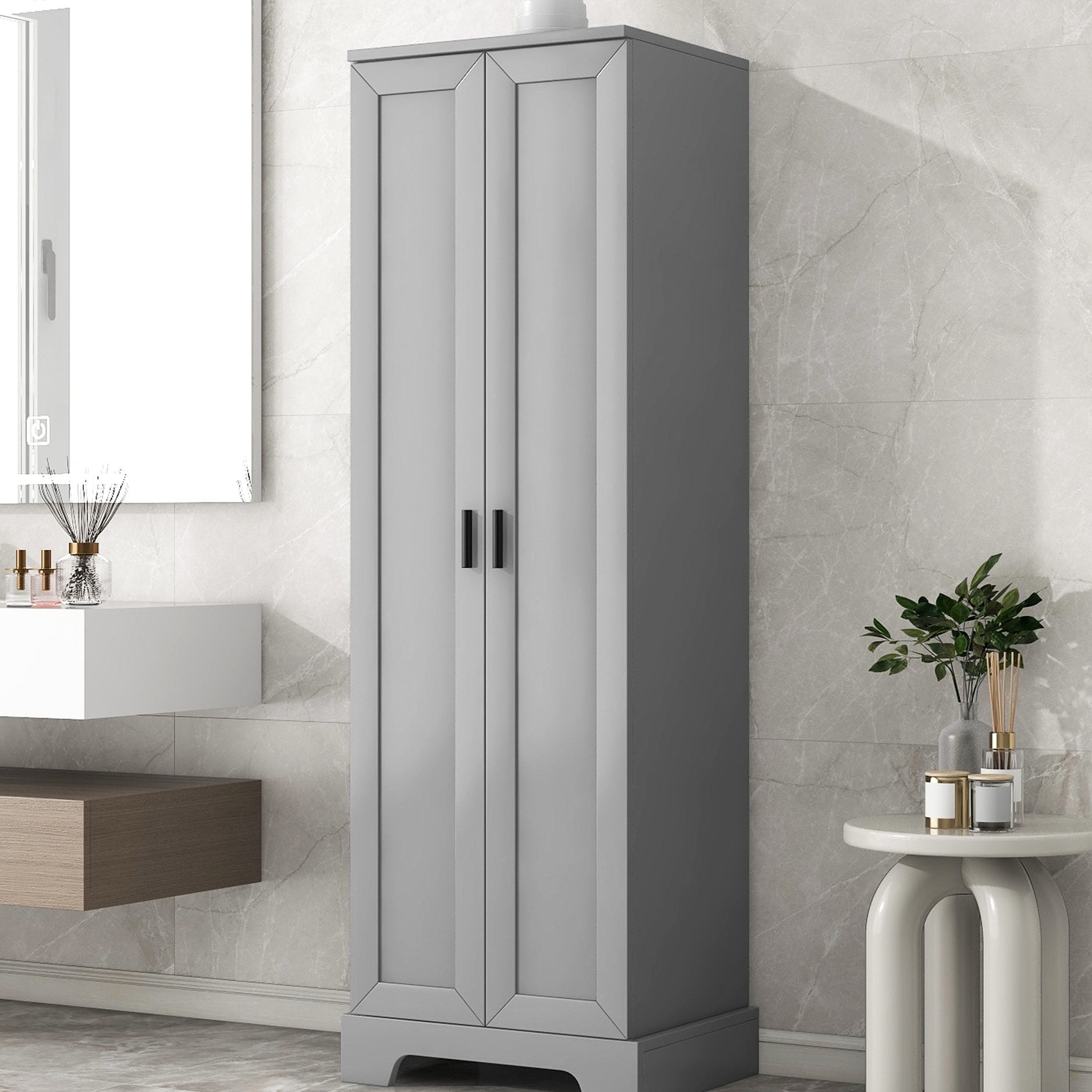 Home Storage Cabinet | Adjustable Shelves for Various Items | MDF ...