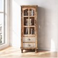 Home Storage Organization for Living Room Bedroom, Tall Narrow Wooden ...