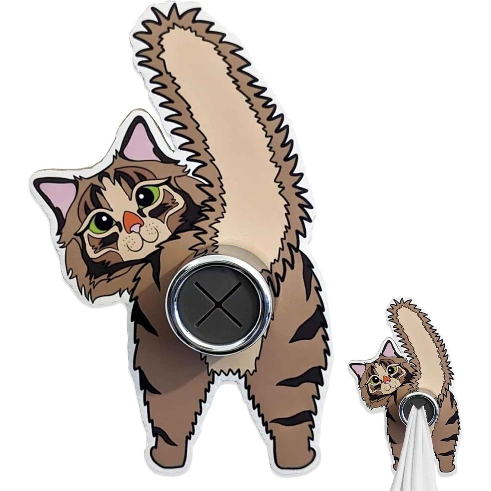 School Supplies Clearance Cat Butt Towel Holder Round Towels Hooks With ...