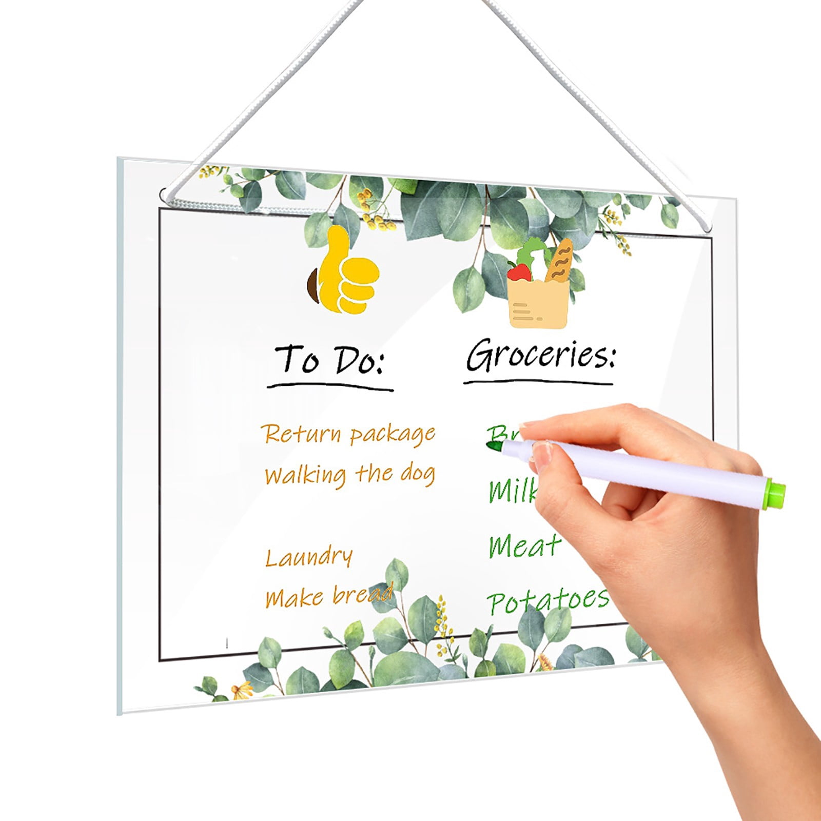 Home Supplies Clearance Hanging Erasable Acrylic Weekly Planner Note ...