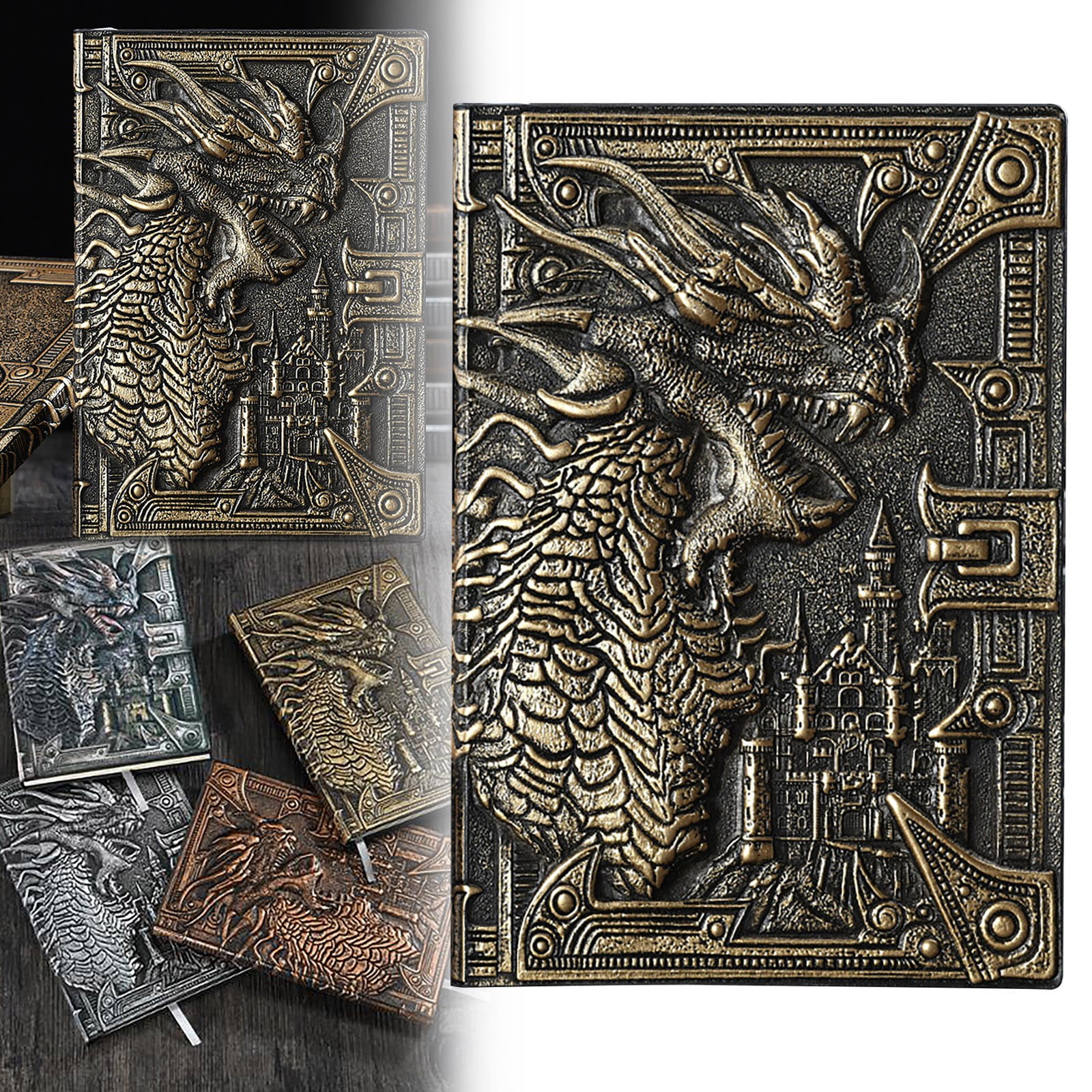 Home Supplies Clearance Vintage Dragon Notebook. Notebook Travel Diary ...