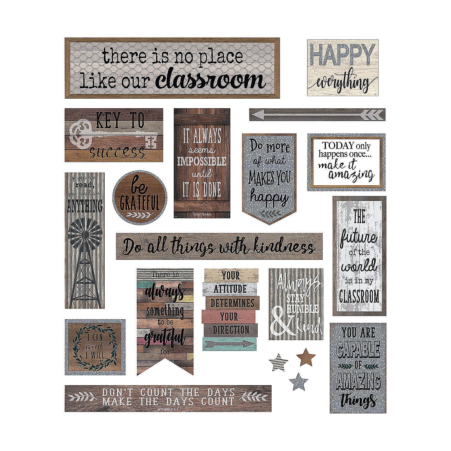Home Sweet Classroom Mini Bulletin Board Set - Educational - 20 Pieces ...