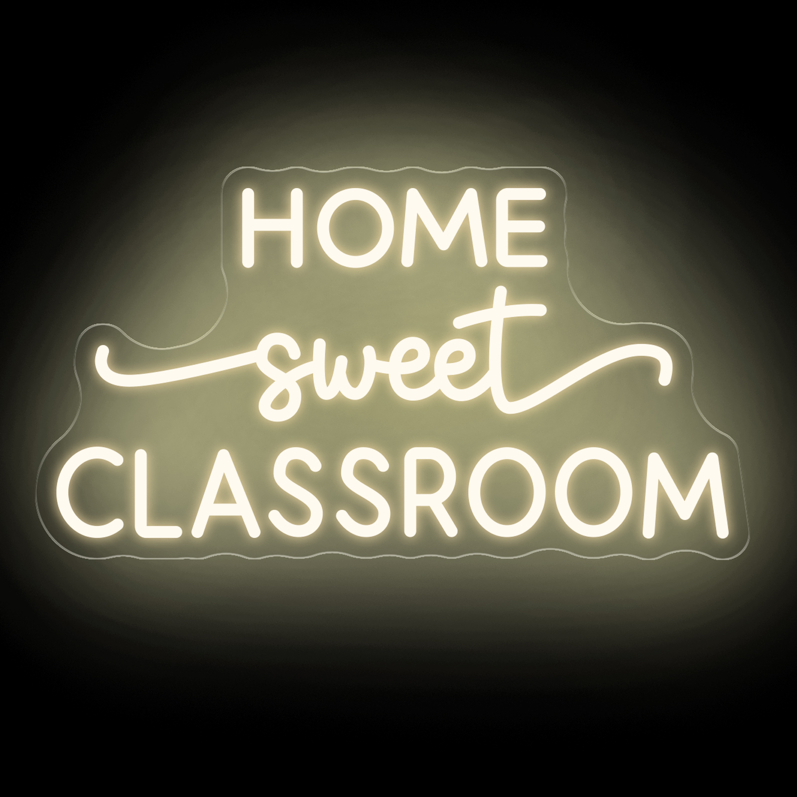 Home Sweet Classroom Neon Sign, Classroom Door Hanger, Teacher's Day ...