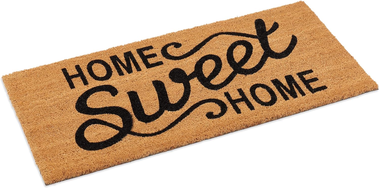 Home Sweet Home Coir Door Mat, 22" X 47" X 0.5", Large Extended Size ...
