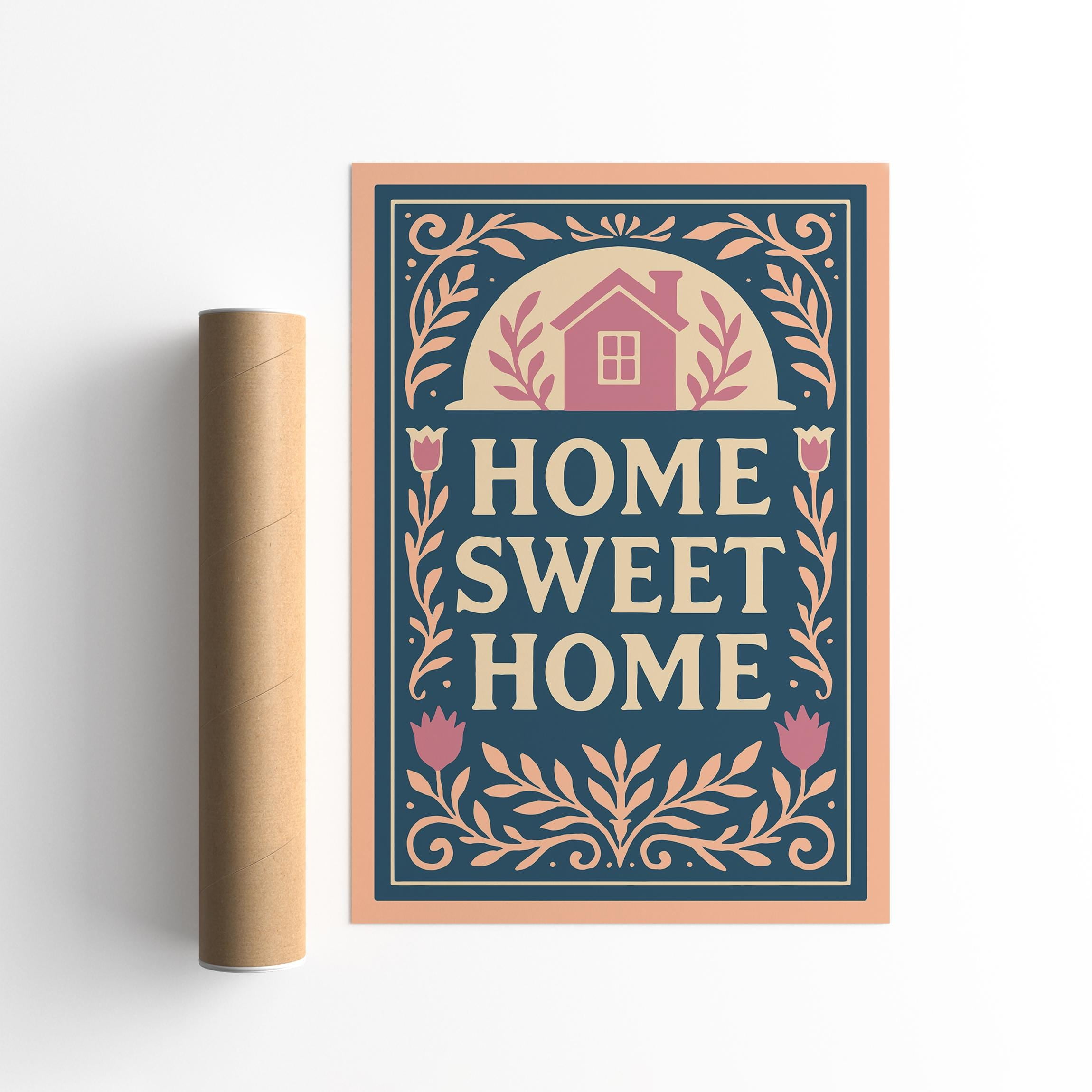 Home Sweet Home Art Print: Modern Farmhouse Entryway Wall Decor ...