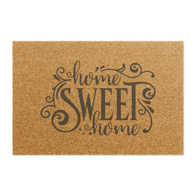 Home Sweet Home Coir Doormat, Front Door Rug, Welcome Mat - Walmart.com