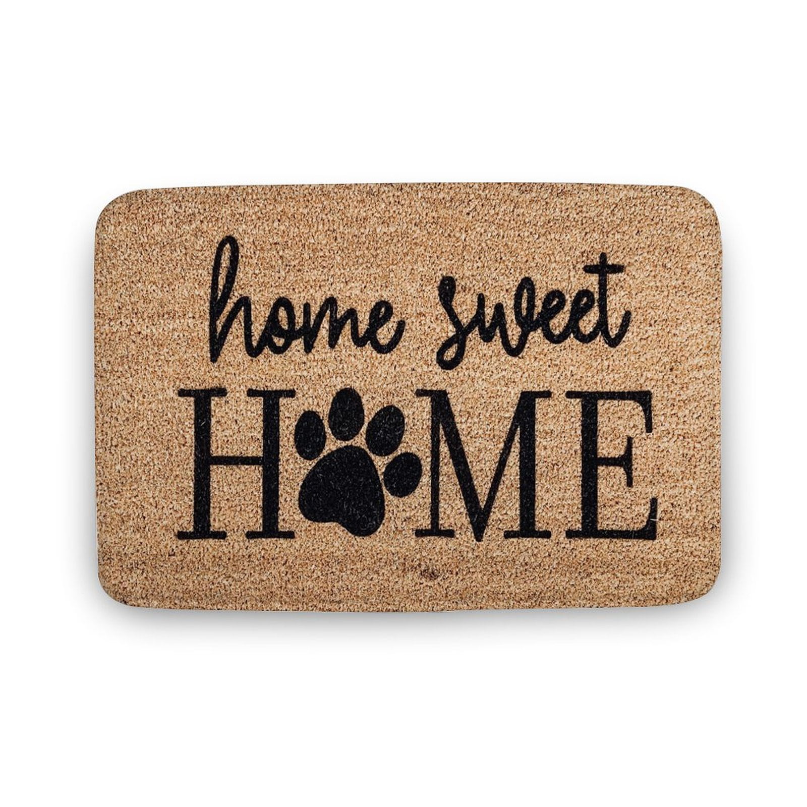Home Sweet Home Doormat; Paw Print Doormat; Pet Doormat; Coir Doormat ...