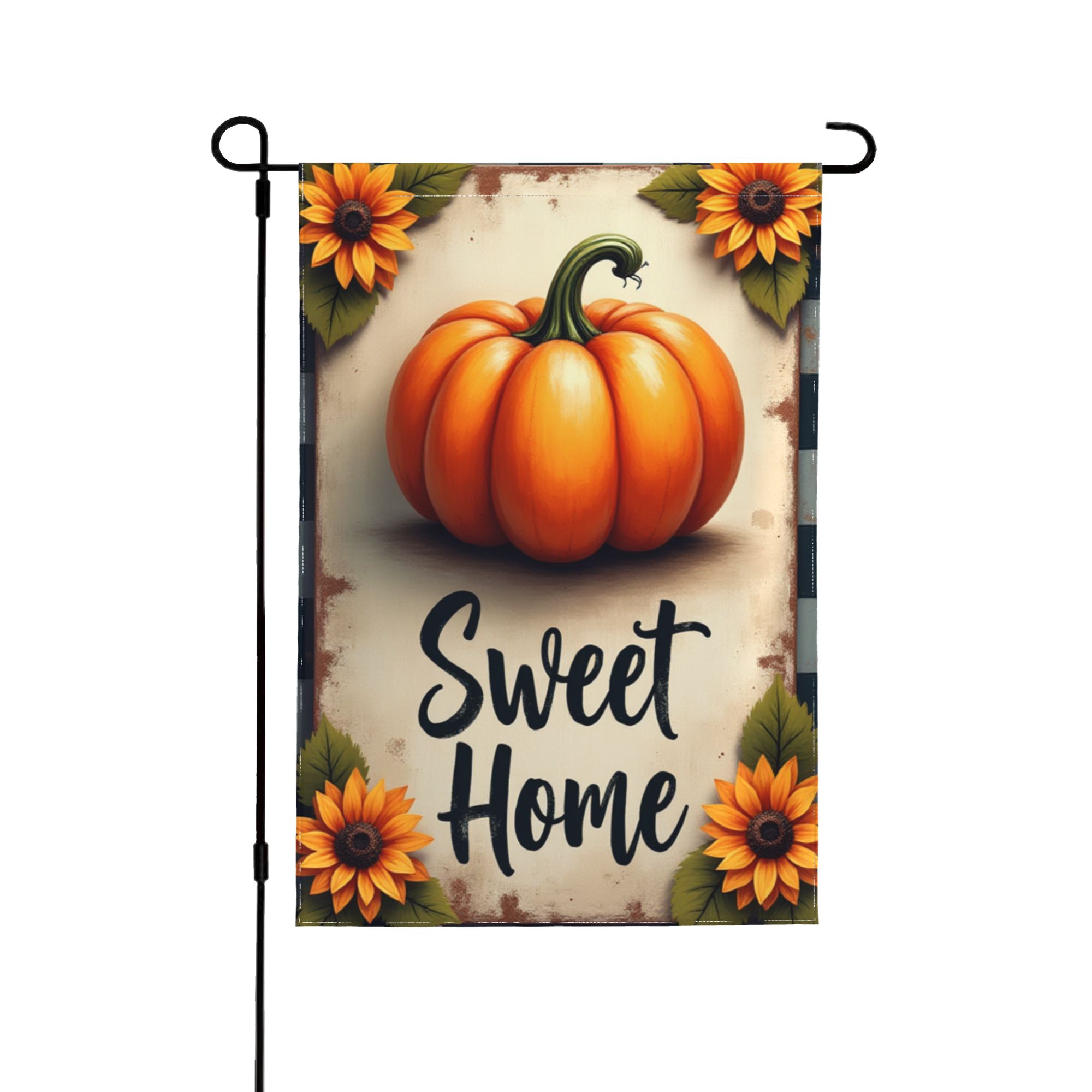 Home Sweet Home Fall Garden Flag 12X18 Double Sided Vertical, Small ...