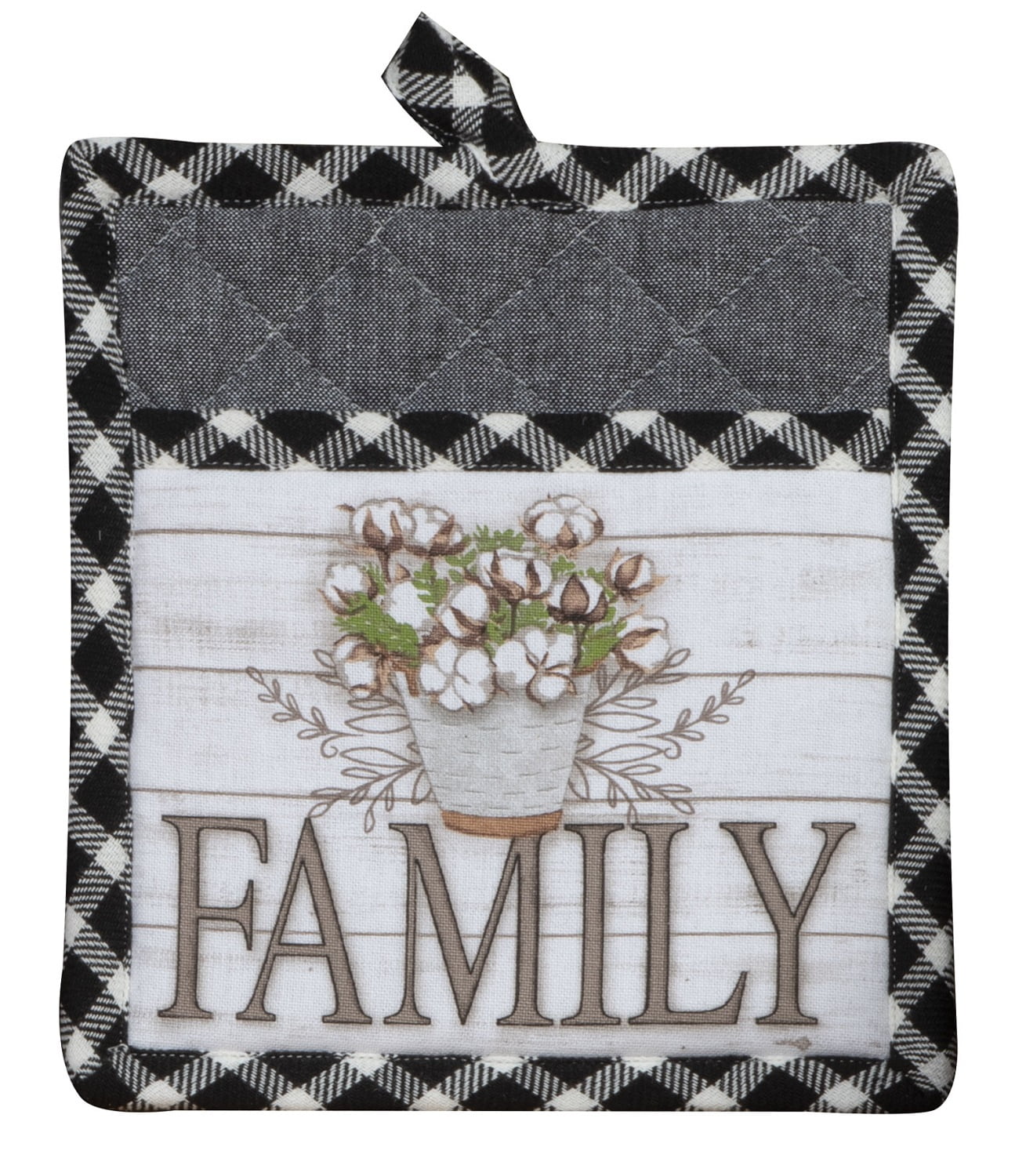 Kay Dee Designs Home Sweet Home Family Black and White Plaid Kitchen ...