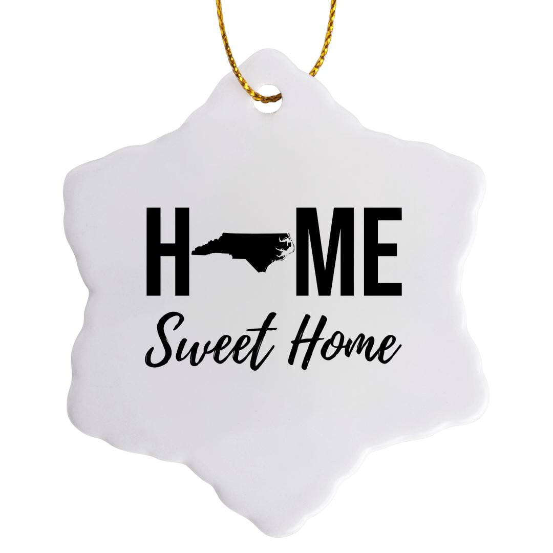 3drose, Home Sweet Home. North Carolina State. White Background., 3 ...