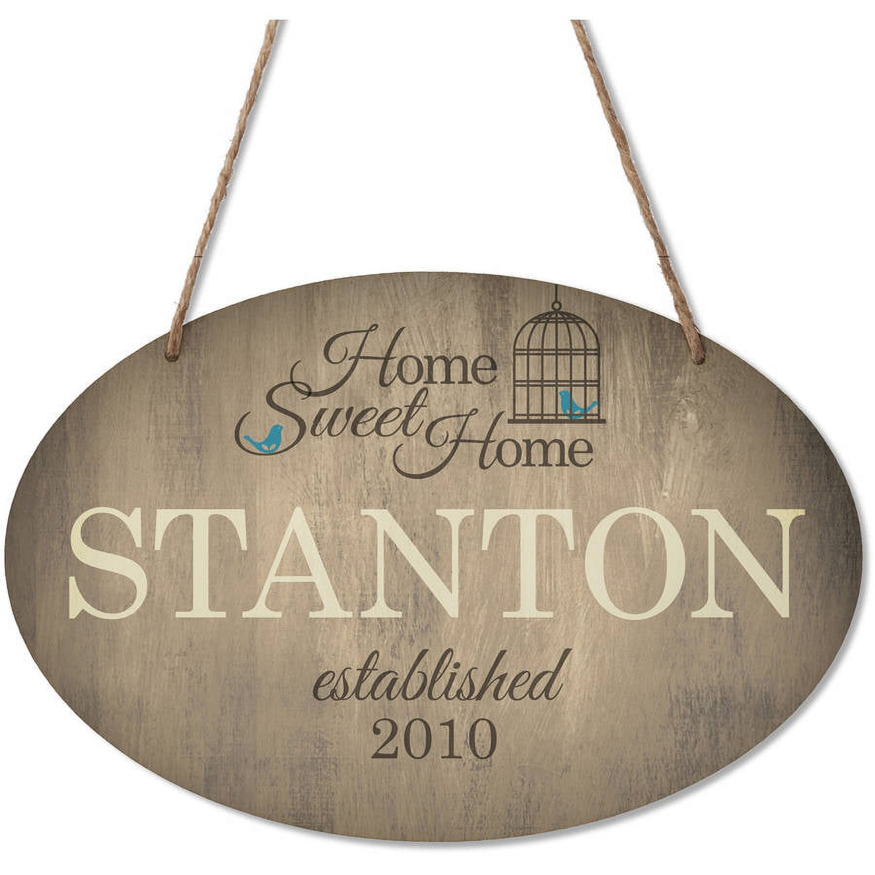 Home Sweet Home Personalized Oval Wall Plaque - Walmart.com
