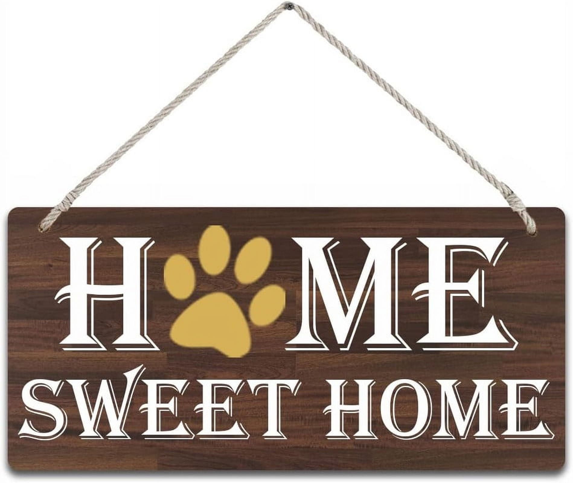 Home Sweet Home Rustic Wood Plaque Sign Wall Art Decoration Wooden Sign ...