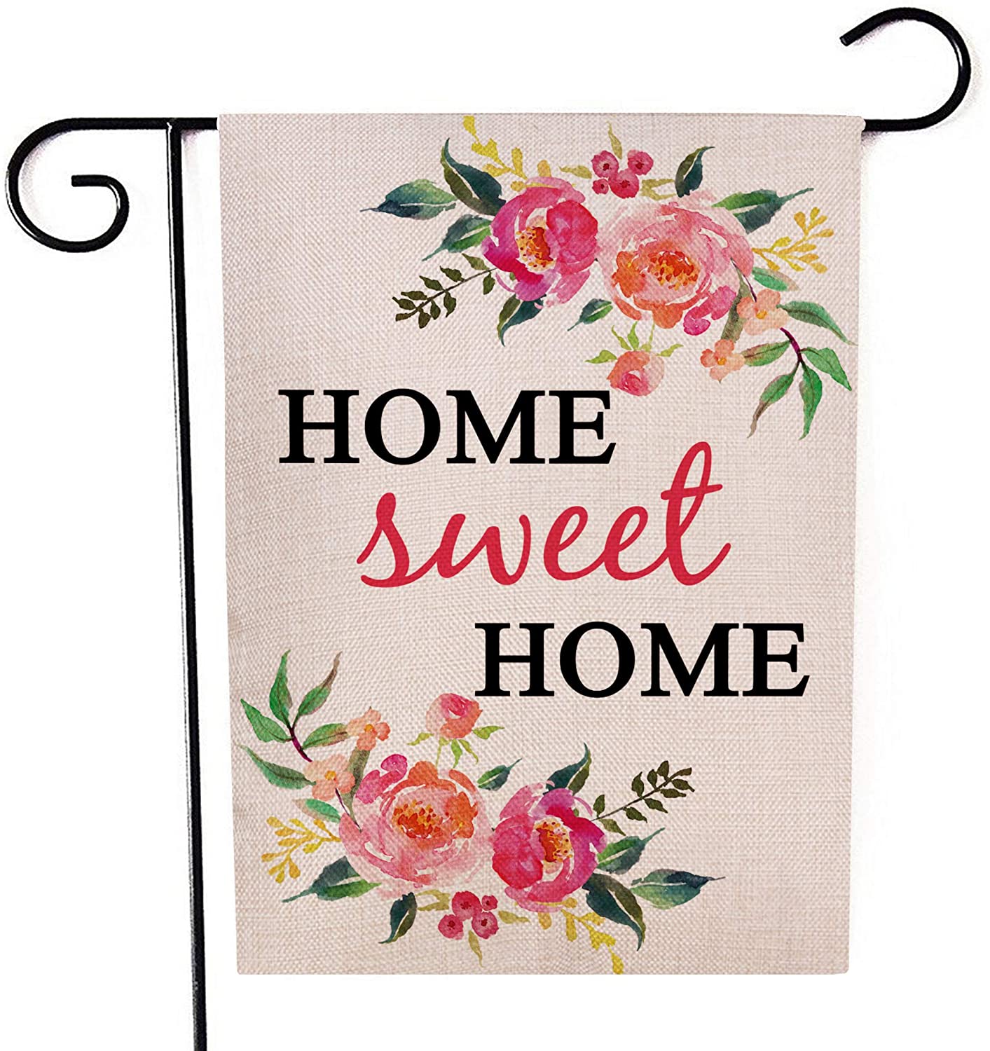 Home Sweet Home Spring Garden Flag Vertical Double Sided Farmhouse ...