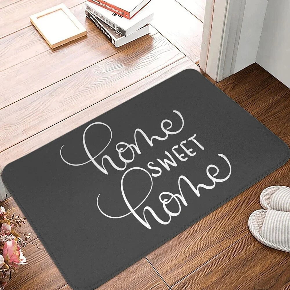 Home Sweet Home Welcome Mat Bedroom Living Room Anti-slip Carpet Soft ...