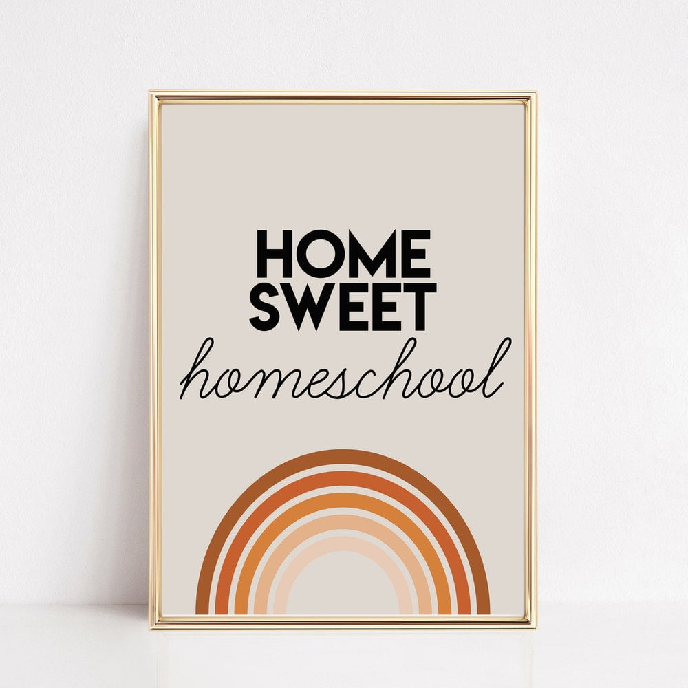 Home Sweet Homeschool Print, Home Sweet Homeschool Sign, Home School ...