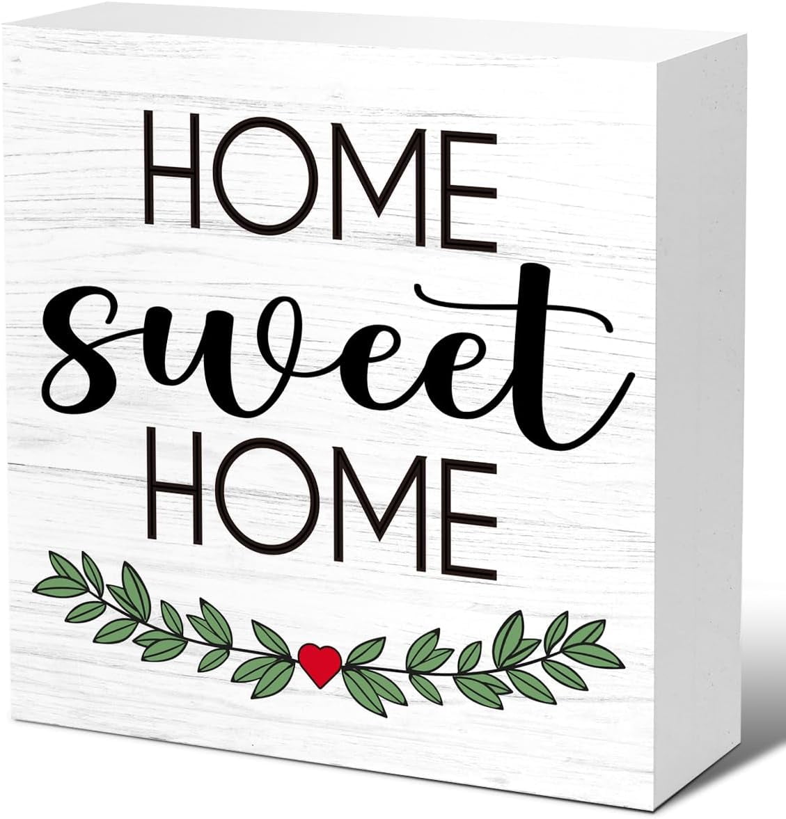 Home Sweet Home Sign Deor,Rustic Home Sweet Home Kitchen Wood Block ...
